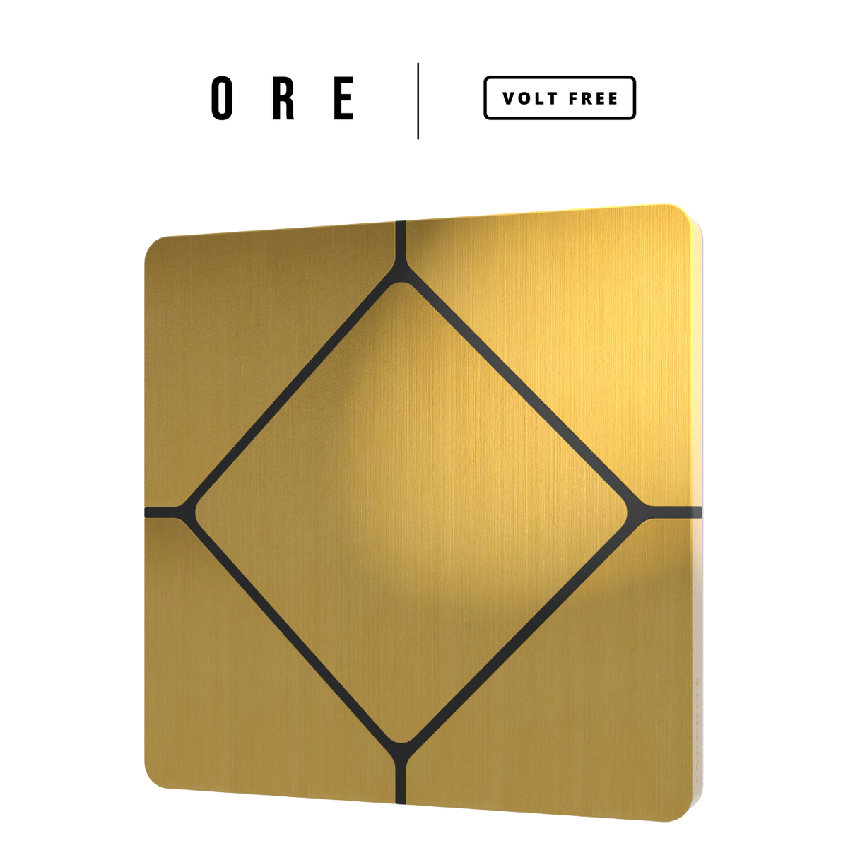 TAP-5 ORE BRUSHED BRASS - VOLT FREE (DRY CONTACT) — Faradite